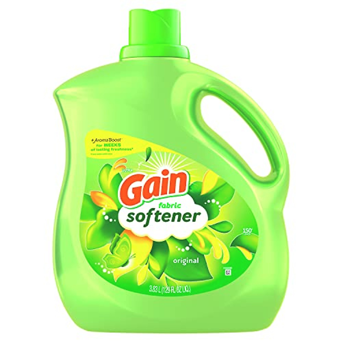 Gain Laundry Fabric Softener Liquid, Original, 129 Fl Oz 150 Loads