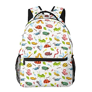 Insect Backpack Cute Laptop Backpack Animal Tablet Travel Picnic Bag Cute Backpack Bag for Women Men