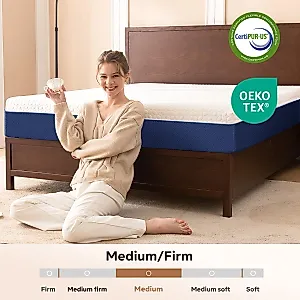 Gelsea Queen Mattress,10 Inch Memory Foam Mattress in a Box,Gel-Infusion for Cooler Sleep,Made in USA,Breathable Cover,Queen Size Bed,60" X 80" X 10"