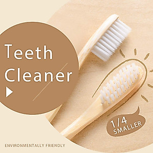 laboos Best Nature Manual Color Bamboo Toothbrush, New Extra Soft Compact Bristle Toothbrush,Best Biodegradable Toothbrush for Gingivitis and Sensitive Teeth. (4 PCS)