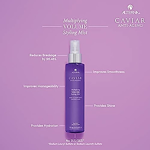 Alterna Caviar Anti-Aging: Mutiplying Volume Consumer Kit with Shampoo 1.35 Fl. Oz. + Conditioner 1.35 Fl. Oz. + Styling Mist 0.85 Fl. Oz. (Personal Size + Travel Size)(Pack of 1)