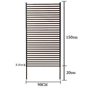 QILIN Garden Decorative Fence, Privacy Screen Courtyard Ground Pipe Fence Inserted Ground Outdoor Gardening Climbing Vine Flower Stand