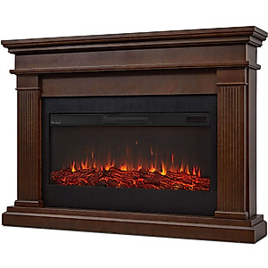 Beau 59" Landscape Electric Fireplace in Gray by Real Flame