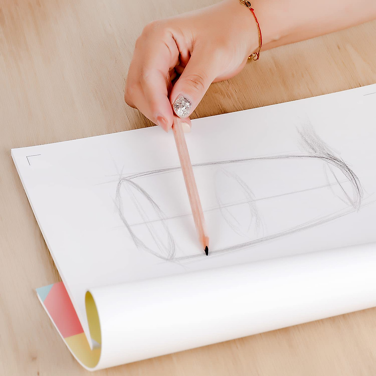 Mr. Pen- Sketch Book, 8.5" x 11", 36 Pages, Drawing Book, Drawing Pad, Sketch Book for Drawings, Drawing Notebook, Sketchpad, Sketchbook for Drawing, Sketch Notebook, Art Books for Drawing