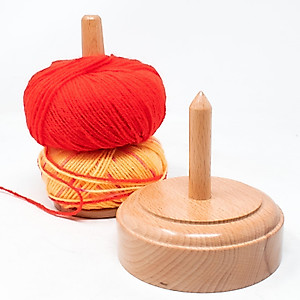 SMIURNS Yarn Holder Stand Spindal Storage for Skeins of Yarn Wool Jeanie Chrochet Dispenser Tool
