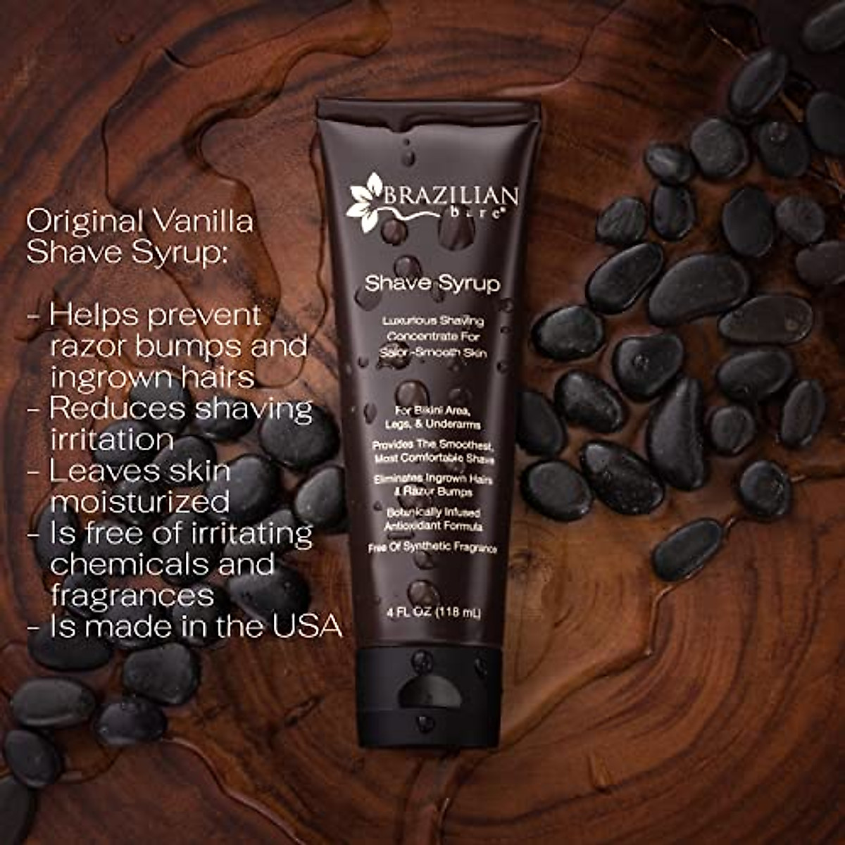 Brazilian Bare Shave Syrup, 4 Fluid Ounce