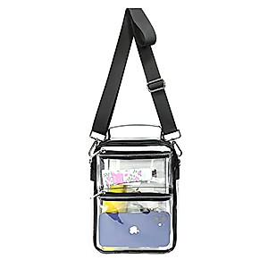 SPODEARS Clear Bag Stadium Approved Crossbody Purse, Small Clear Tote Bag for Stadium, Sports Events, Clear Bags for Concerts