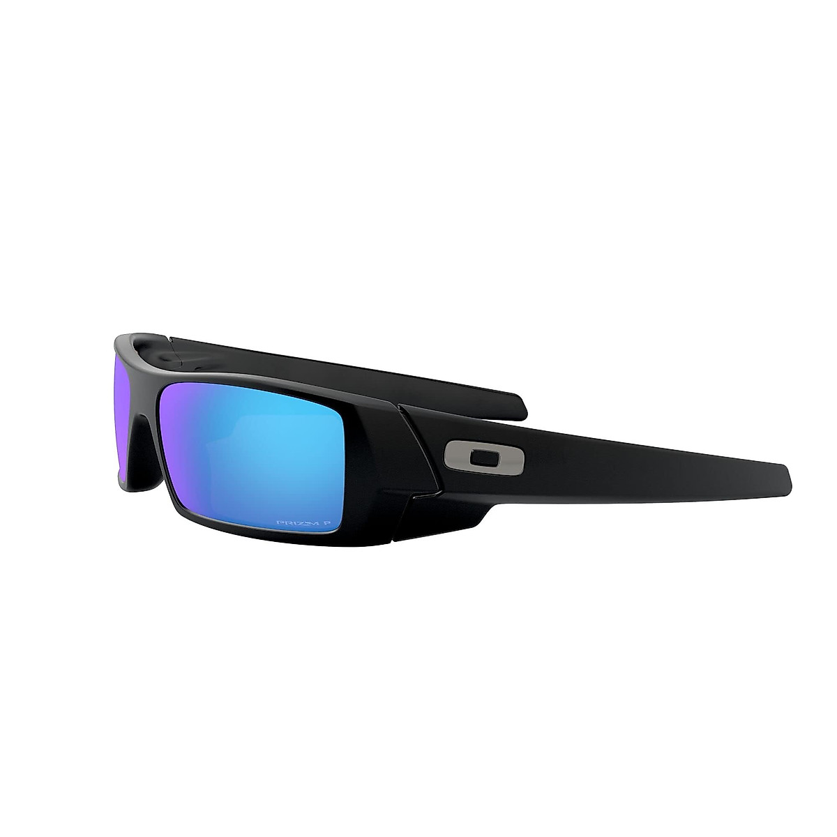 Oakley Men's Oo9014 Gascan Rectangular Sunglasses, Matte Black/Prizm Sapphire Iridium Polarized, 60 mm