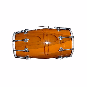 SHREYAS HANDMADE WOOD DHOLAK INDIAN FOLK MUSICAL INSTRUMENT DRUM NUTS N BOLT