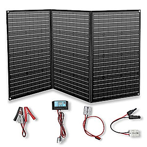 XINPUGUANG Solar Panel 150W 12V Foldable Solar Charger Portable Kit 20A Controller Portable Generator Power Station Battery USB Devices Cars RV Boat Camping (150W)
