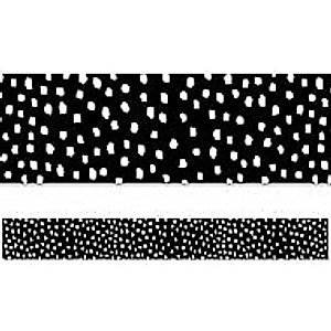 Creative Teaching Press Messy Dots On Black Border (Core Decor, EZ Border) Classroom Décor