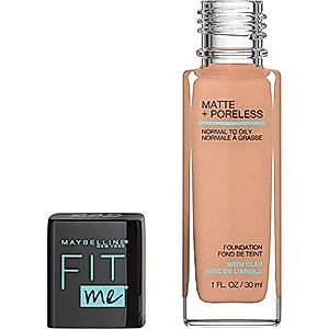 Maybelline Fit Me Matte + Poreless Liquid Oil-Free Foundation Makeup, Classic Beige, 1 fl; oz