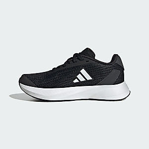 adidas Duramo SL Sneaker, Black/White/Carbon, 2 US Unisex Little Kid