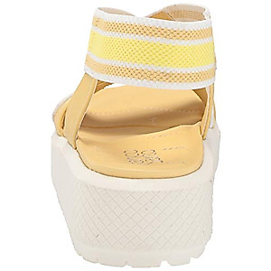 Franco Sarto Womens Niko Sandal Light Yellow 7.5 M