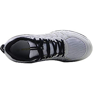 BomKinta Men's Breathable Walking Shoes Lace Up Gym Traning Sneakers Comfortable Non Slip Walking Shoes Athletic Shoes Zapatos Deportivos de Hombre White Size 12