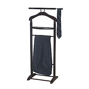 Proman Products - VL17014 Knight Valet Sand, 18" x 12" x 43.5", Walnut