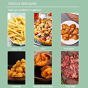 CJSDYY Air Fryer Parchment Paper,8.5 Inch Square Air Fryer Liner,Bamboo Steamer Paper,200 Sheets of Perforated Parchment Paper,Filter Paper,Baking Paper,Ready for Air Frying Pot,oven,steamer (brown)