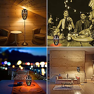 Vanten 2 Packs Outdoor Bluetooth Speakers, Bluetooth 5.0 Led Flame Speaker, IPX5 Waterproof Flame Torch Atmosphere Speaker, Flame Lamp, Gifts for Men Women, Decorations for Party Garden Home Patio