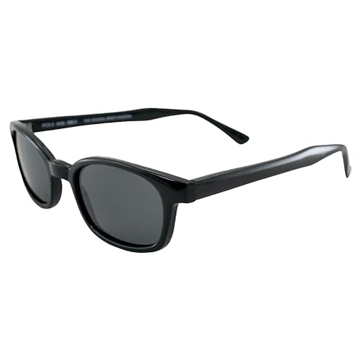 Pacific Coast Feather Original X-KD's Biker Polarized Lenses Black Frames 20% Sunglasses
