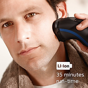 Philips Norelco S1560/81 Shaver 2100 Rechargeable Wet Electric Shaver, with Pop-up Trimmer, 0.851 Pounds