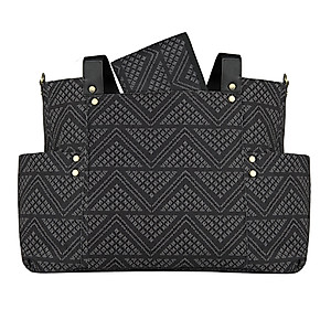 JJ Cole Arrington Diaper Bag, Black Aztec