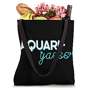 Aquari-yasss | Funny Pun Aquarius AF Zodiac Birthday Gift Tote Bag