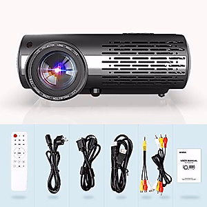 WiFi Projector, WiMiUS 2022 Upgrade P20 Native 1080P Projector Support 4K, ±50° Correction, 50% Zoom, 10W Speaker Compatible with PC PS4 USB TV Stick Smartphones Indoor Outdoor Projector