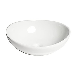 ALFI brand ABC913 Bathroom Sink, 15.38"L x 12.75"W x 5.5"H, White