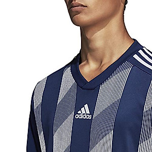 adidas unisex-youth Striped 19 Jersey Dark Blue/White X-Large
