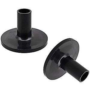 TUOREN 20 Pieces Cymbal Replacement Accessories Drum Cymbal Stand Felt Hi-Hat Clutch Felt with Sleeve Replacement for Drum Set Black