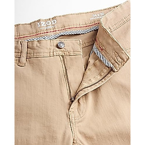 IZOD Men's Jeans - Comfort Stretch Denim Jeans - Casual Straight Leg Jeans for Men, Size 36W x 30L, Khaki