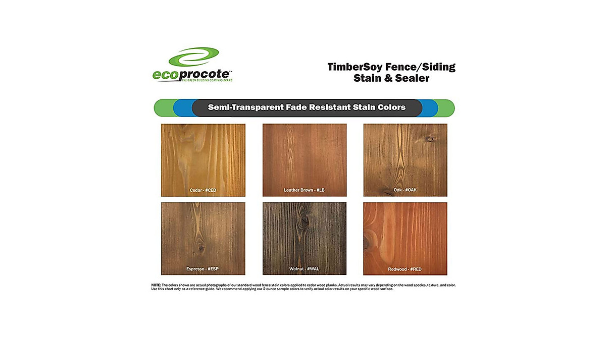 EcoProCote TimberSoy UV-Resistant Wood Stain & Sealer