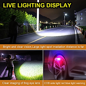 PINSAI 2 Pack Portable Rechargeable LED Work Light, Mini Magnetic Flashlights for Mechanics with COB Sidelight, Small Multi-Use Waterproof Super Bright Car Repair Emergency Trouble Light