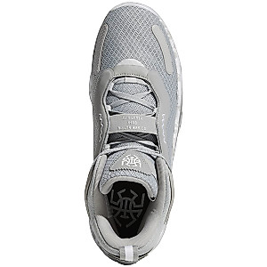 adidas mens D.O.N. Issue 3 Basketball Shoe, Team Mid Grey-white-team Light Grey, 9 Women/8 Men