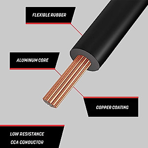 GS Power 18 Gauge 200’ Red /200' Black (400 feet Total) Bonded Zip Cord Speaker Cable for Model Train Car Audio Radio Amplifier Remote 12V Automotive Trailer Harness LED Light Wiring