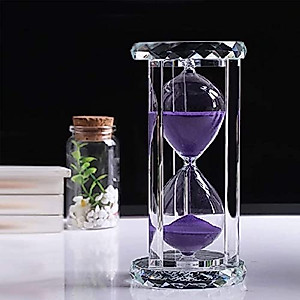 30 Minute Hourglass Timer with Purple Sand and Gift Box