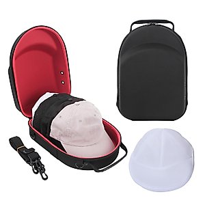 Generic Travel Baseball Cap Organizer And A Wash Bag, Perfect Hat Storage For Baseball Caps Dust Free, Waterproof Hat Protector, Great Hat Storage Box And Gift For Cap Lovers, Black/Black