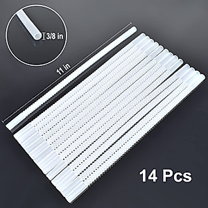 Bendable Straws - 11 inch Long Flexible Straws - Bendy Drinking Straws Reusable - 14 Pack