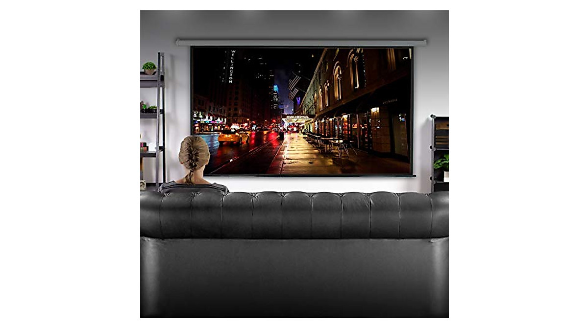 VIVO 100-inch Projection Screen - HD, 4K, 3D in Durable Metal Casing