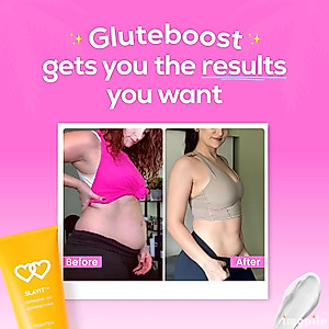Gluteboost Thermogenic Skin Tightening Cream for Body Firming – Stomach Tightening Cream for Men and Women – Apply Pre-Workout to Aid Slimming Stomach and Thighs