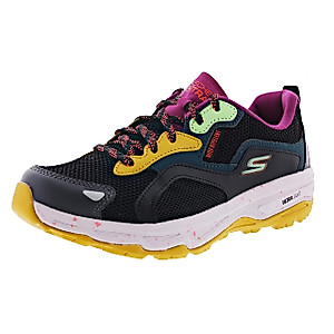 Skechers Women's Go Run Trail Altitude-Backwoods Trail Running Shoes, Black/Multi, 7M