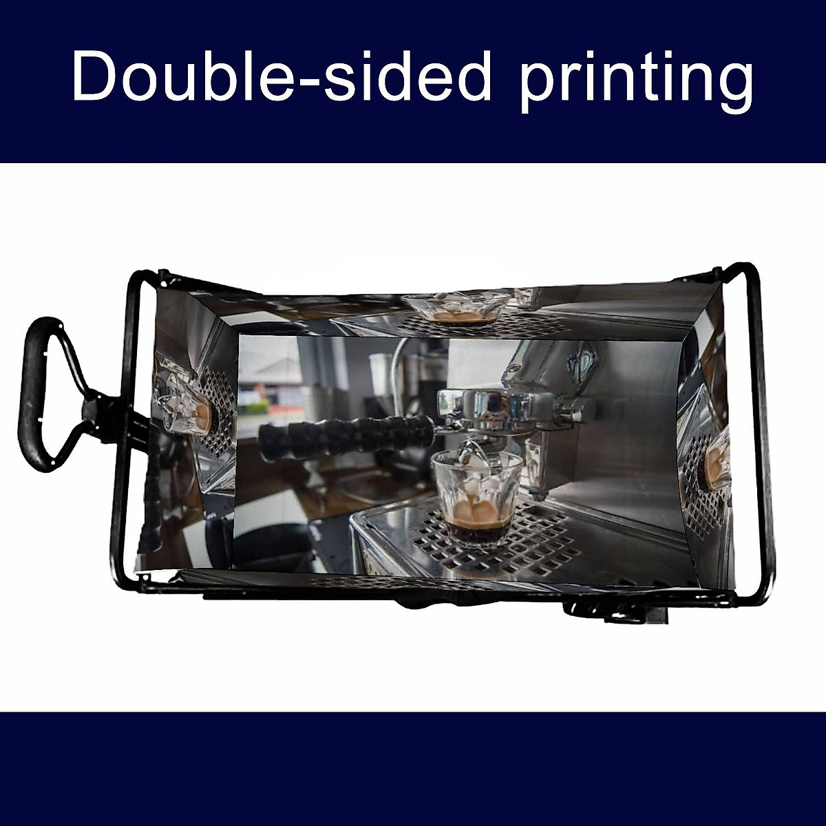 Collapsible Wagon Cart Coffee Cup of a Delicious Cappucino Latte Flat White with Latte Art Foldable Utility Wagon Large Capacity Garden Cart with Push Bar for Beach Camp Outdoor Shopping