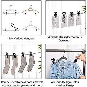 Houchu Pants Clip 10 Pcs Drying Rack Plastic Multi-Purpose Dryer Finger Clips(White)