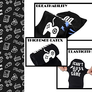 Funny Gaming Socks and LED Telescoping Magnet Pickup Tool Set with Lights - Stocking Stuffers Gifts for Women Teenage Boy Girl