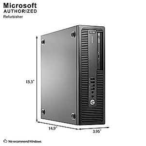 HP EliteDesk 800 G2 Business Class Desktop, Intel Core i5 6500 3.2Ghz, 8GB DDR4 RAM, 256GB SSD Hard Drive, Windows 10 (Renewed)