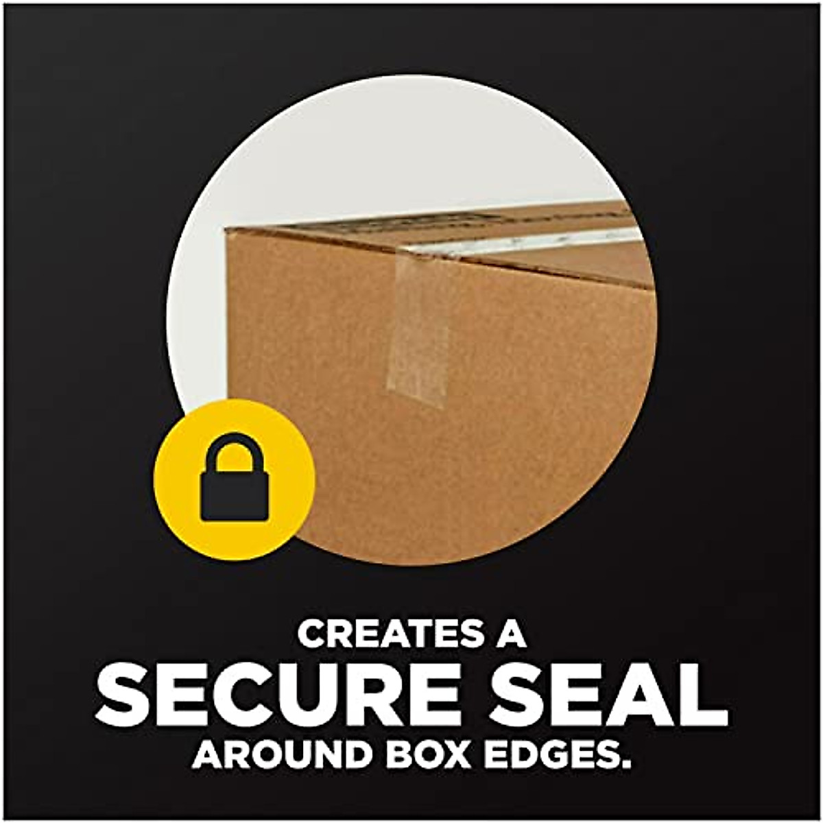 Scotch Box Lock Packaging Tape, 6 Rolls, 1.88 in x 54.6 yd, Extreme Grip Packing, Shipping and Mailing Tape, Sticks Instantly to Any Box (3950-6)