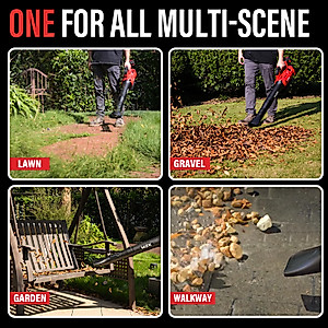 MZK 20V Brushless Leaf Blower, 600CFM Blower Cordless with 4.0Ah Battery and Fast Charger, Lightweight Blower for Lawn Care, Yard, Driveway