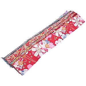 Jkjhbhged 40 PCS Cotton Fabric Quilting Strips DIY Sewing Craft Fabric Bundle Patchwork Supplies 6.5X50cm