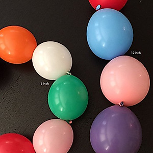 AllyDrew Latex Link Balloons Link-o-Loon Balloons Needle Tail Balloons, 12in Purple (Set of 30)