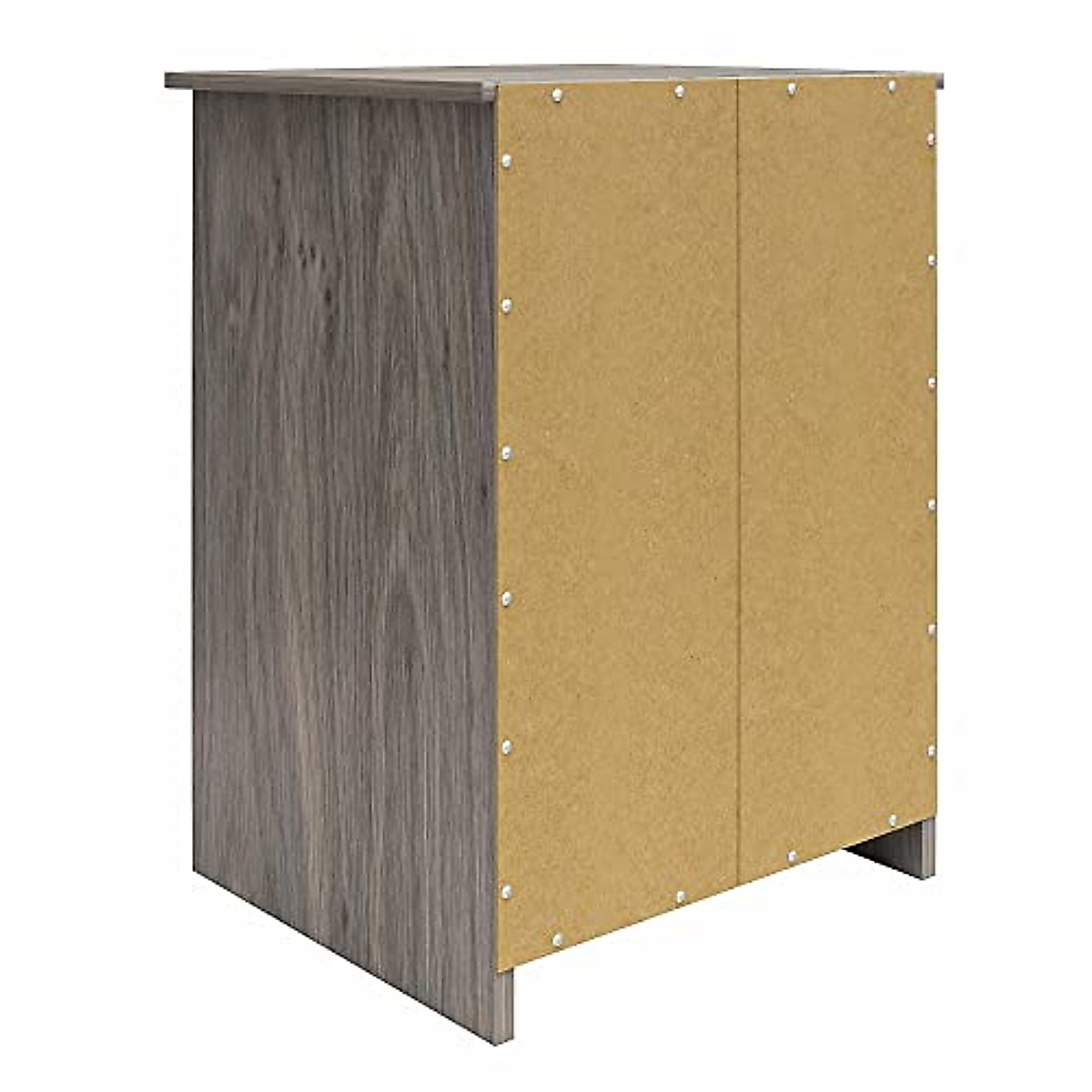 Ameriwood Home Edgewater Nightstand with Drawer, Grey Oak